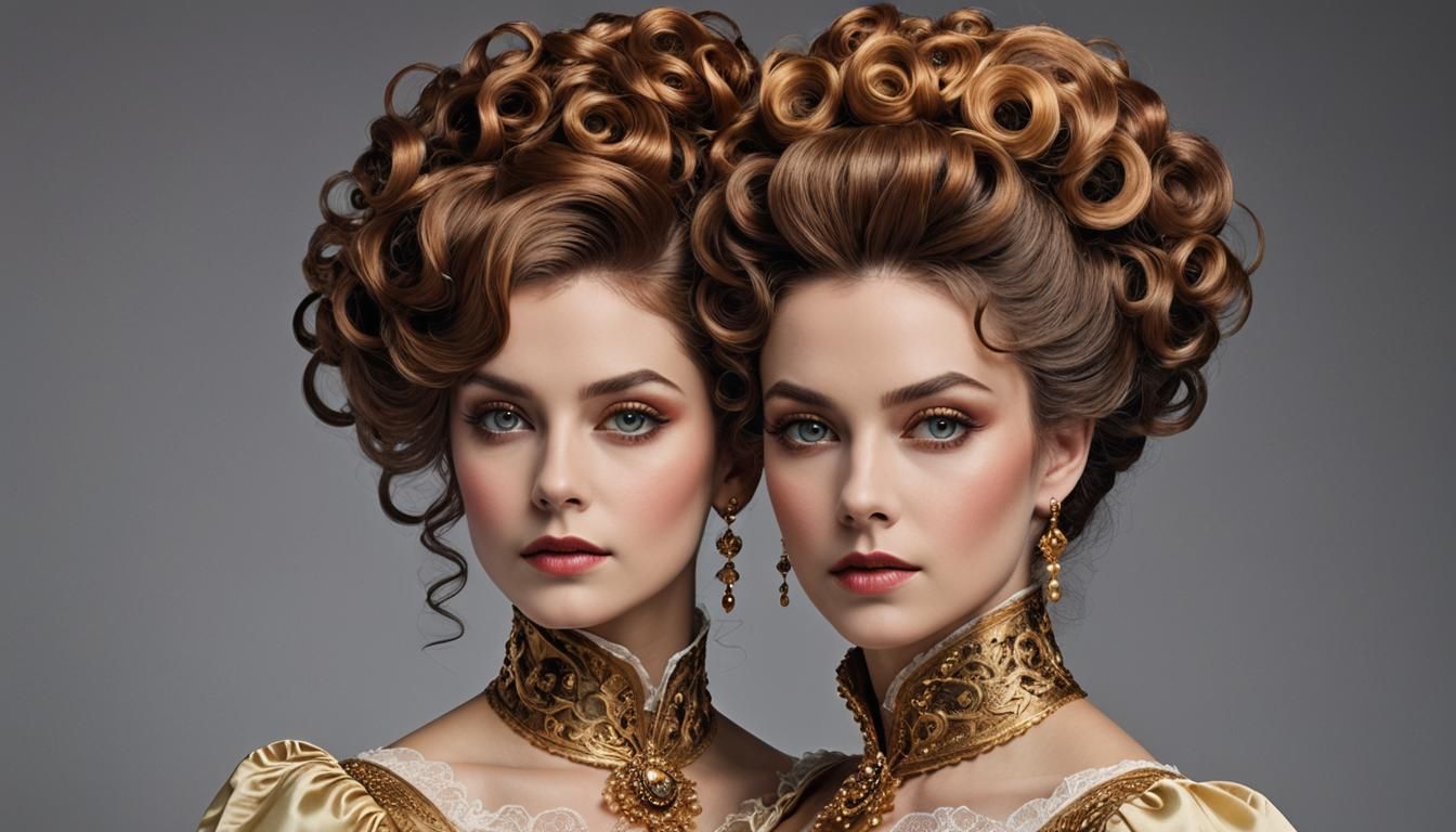 Amber Portrait Of Victorian Ladies - AI Generated Artwork - NightCafe ...