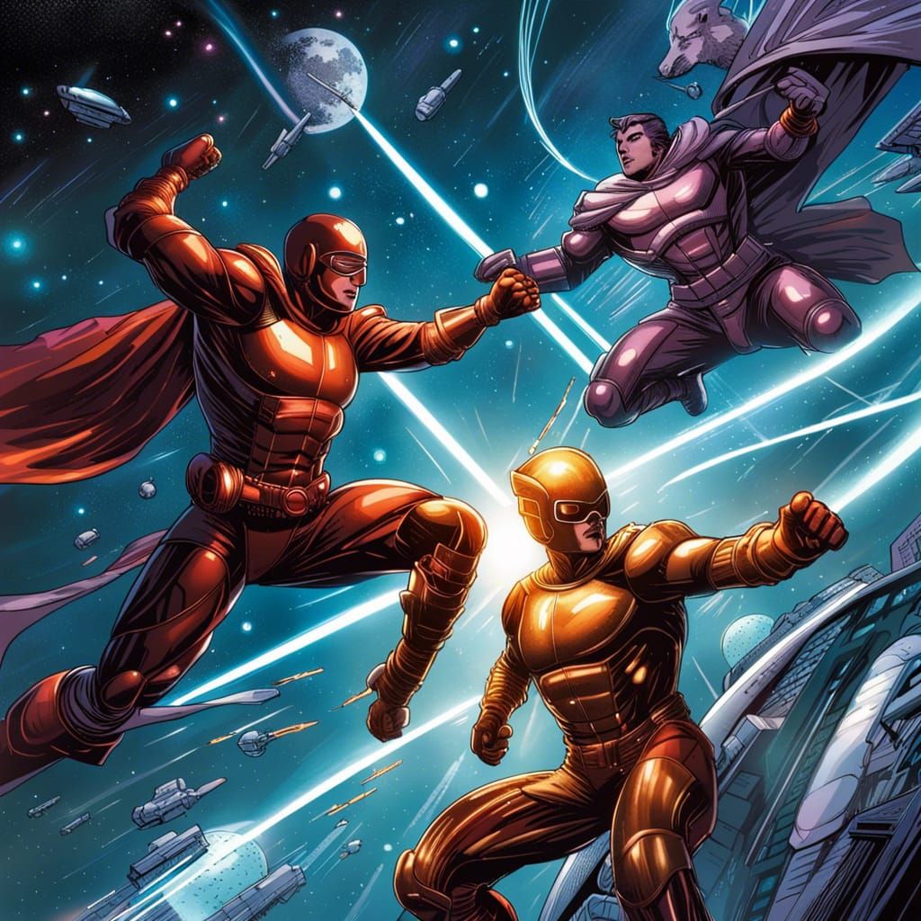 Galactic Crusaders - AI Generated Artwork - NightCafe Creator