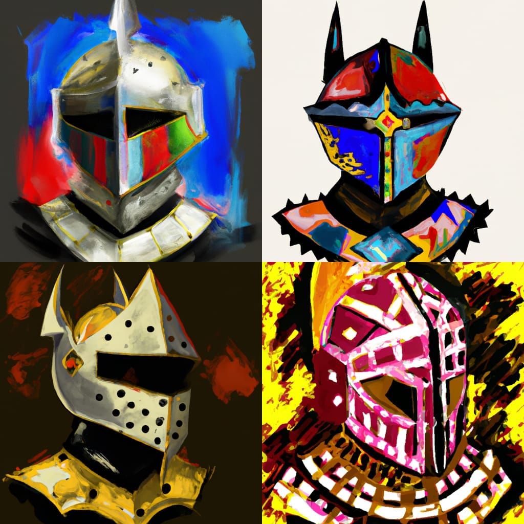 Unique Knight helmet adopting designs from Dark Souls games, portrait ...