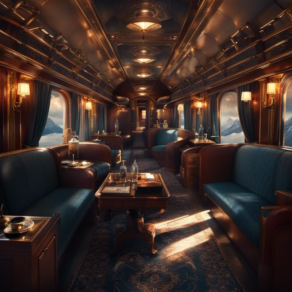 Orient Express lounge - Grand Orient Express Train Interior ...