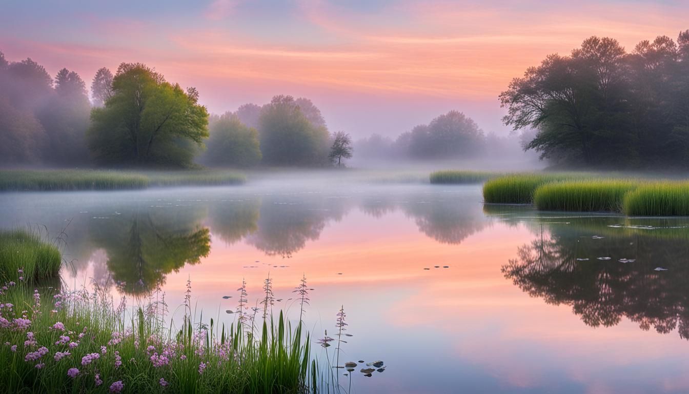 Pond - AI Generated Artwork - NightCafe Creator