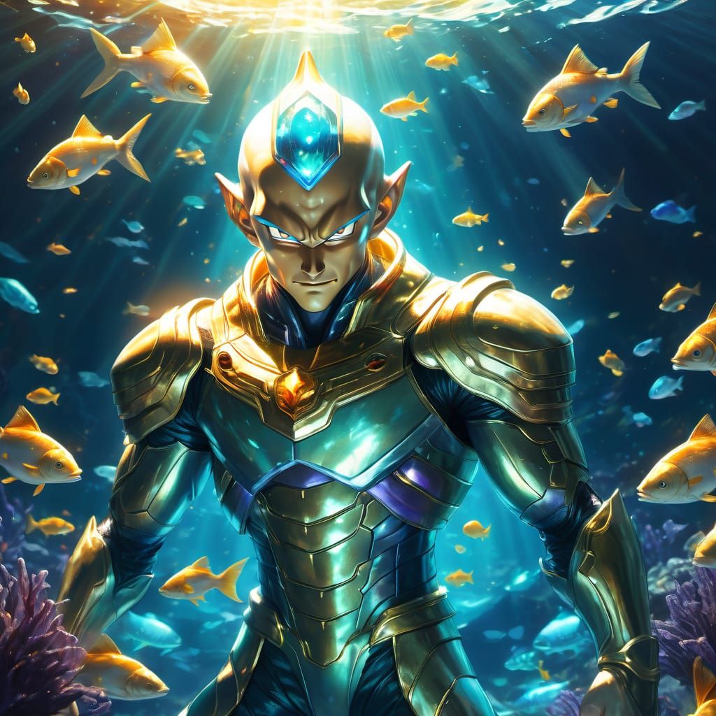 Freeza from DBZ as a merman - Galactic Overlord Freeza as a ...