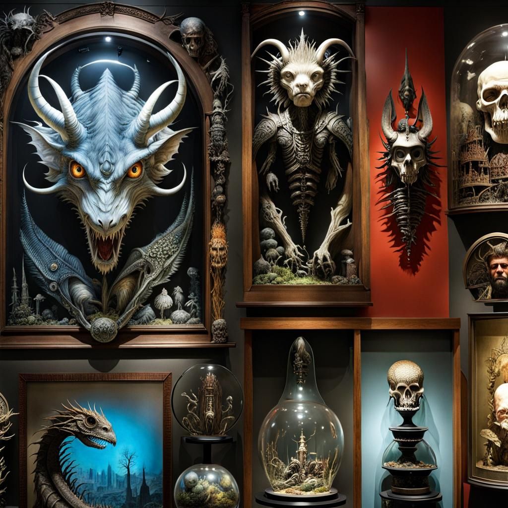 WEIRDVILLE MUSEUM COLLAGE 1 - AI Generated Artwork - NightCafe Creator