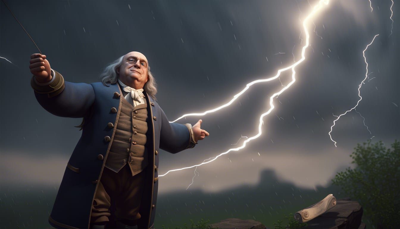 Benjamin Franklin - AI Generated Artwork - NightCafe Creator