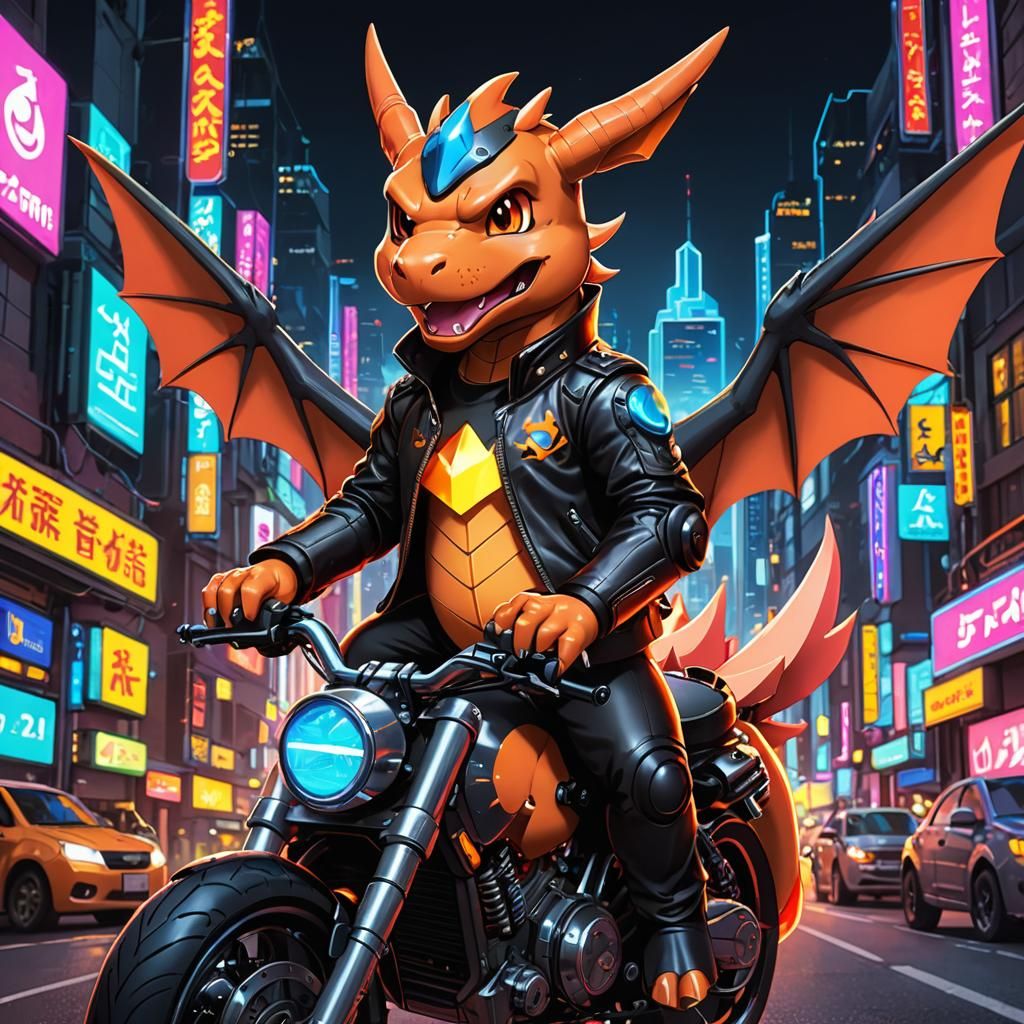 cyborg Charizard - AI Generated Artwork - NightCafe Creator