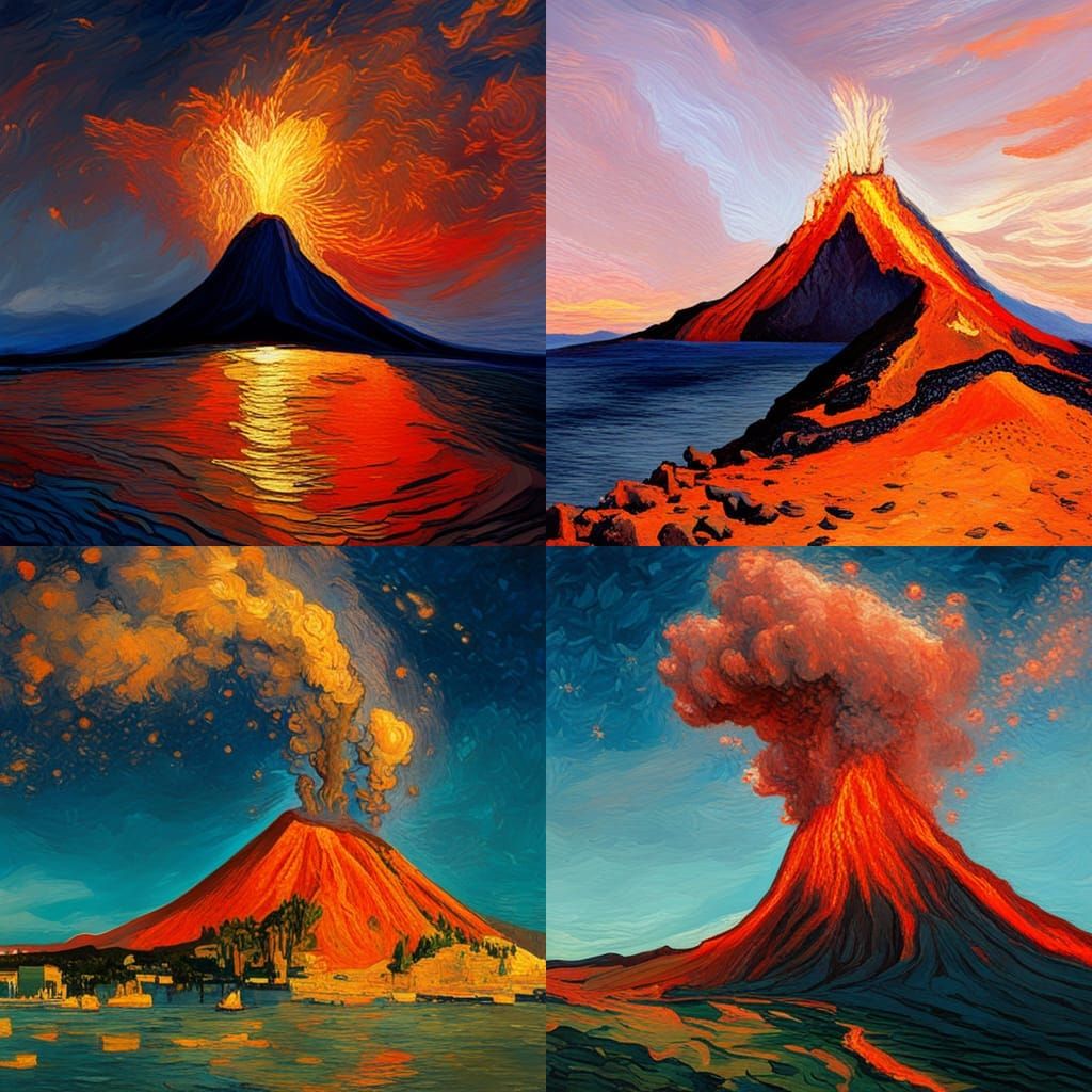 Volcanoes - Cyberpunk Inspired Volcanoes