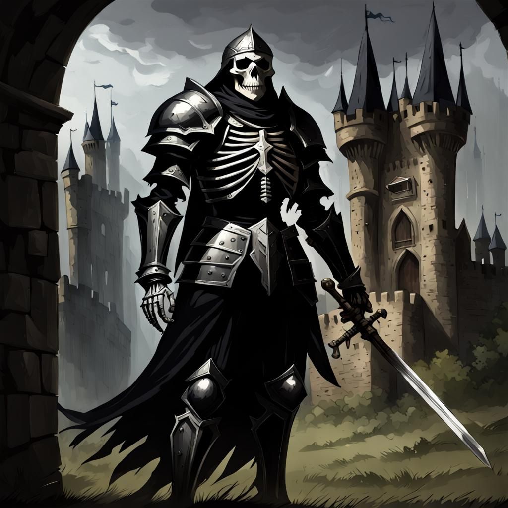Skeleton knight - AI Generated Artwork - NightCafe Creator