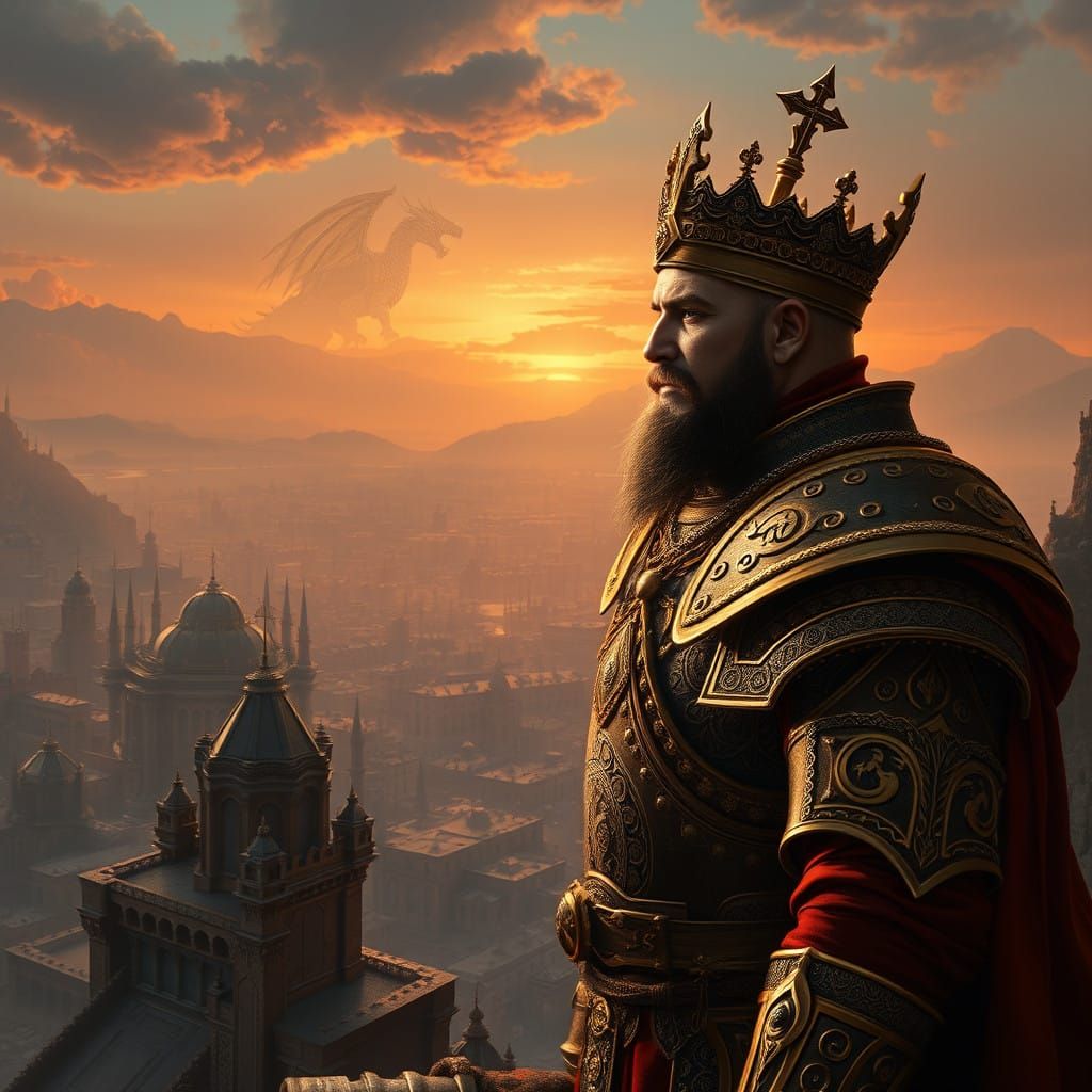 Emperor Zarius Aralius Caro Reigns Supreme Over Ni... - AI Art