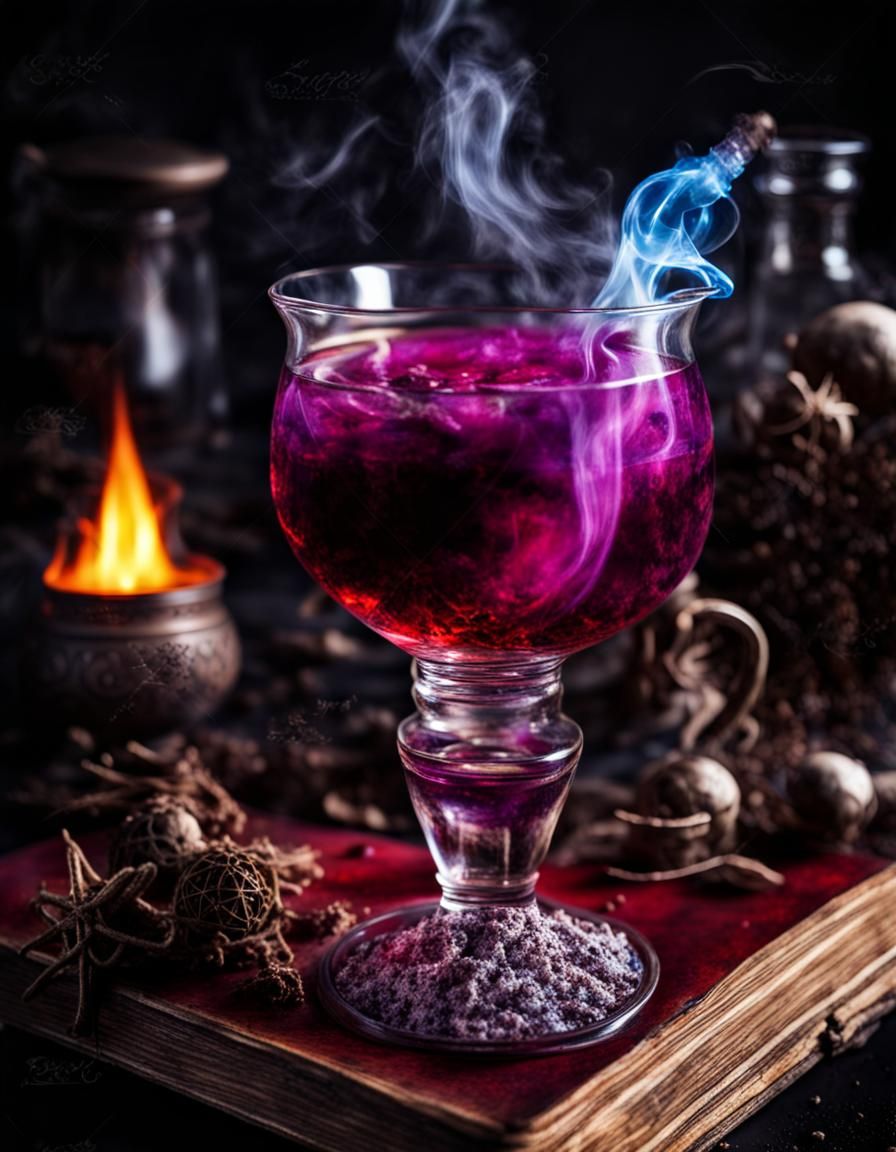 Shadow Sorcery Sip - AI Generated Artwork - NightCafe Creator