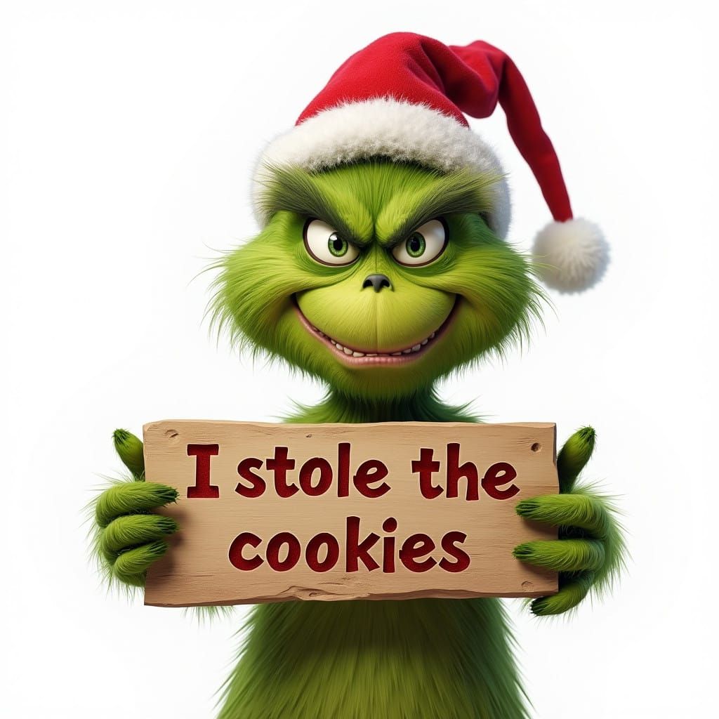 Christmas Grinch Mug Shot - Christmas Grinch Mug Shot