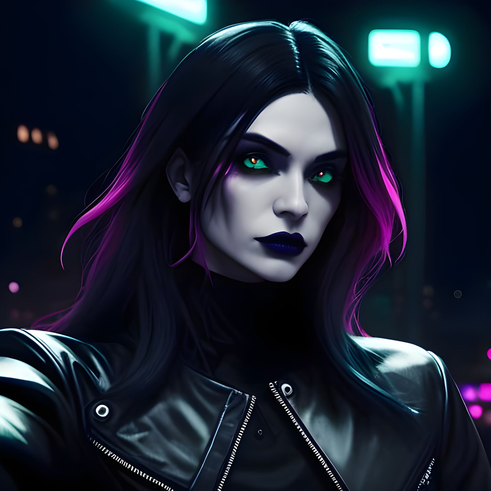 Modern Vampires A vampire influencer posting eerie selfies under neon ...