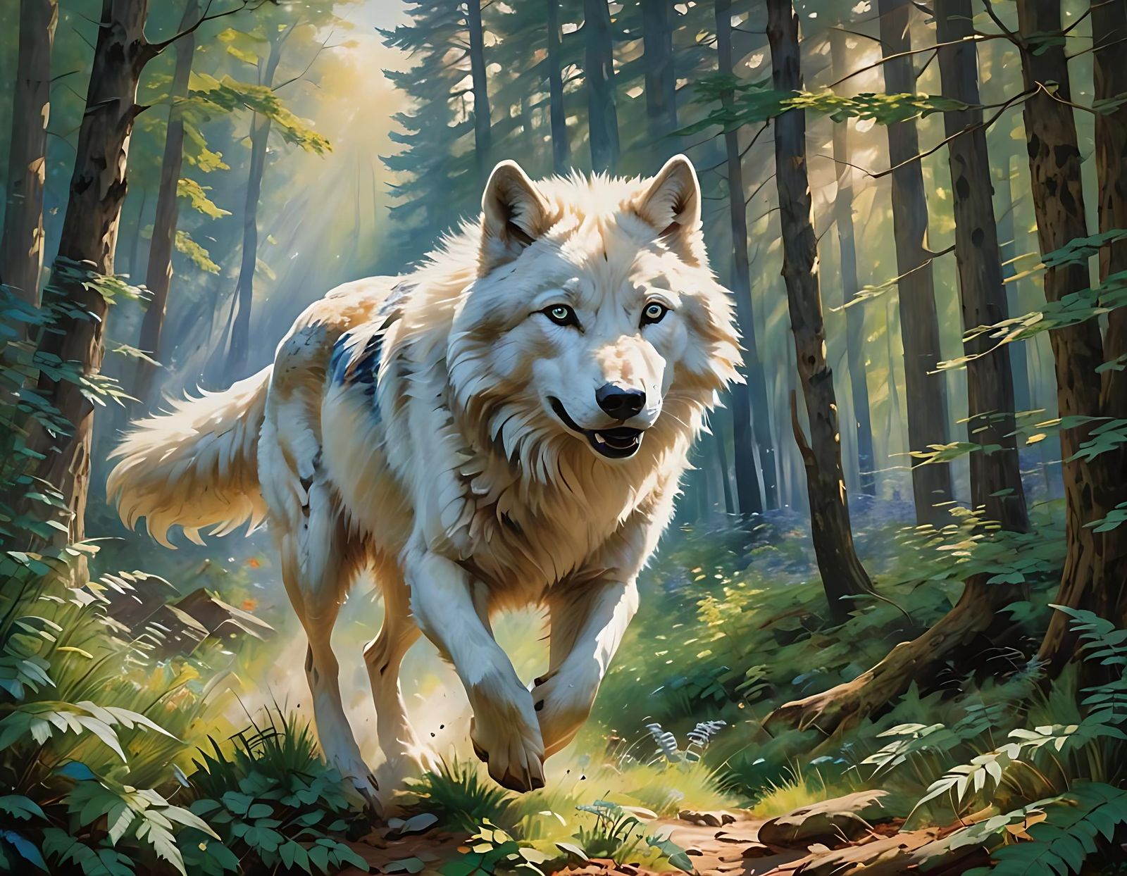 White Wolf - AI Generated Artwork - NightCafe Creator