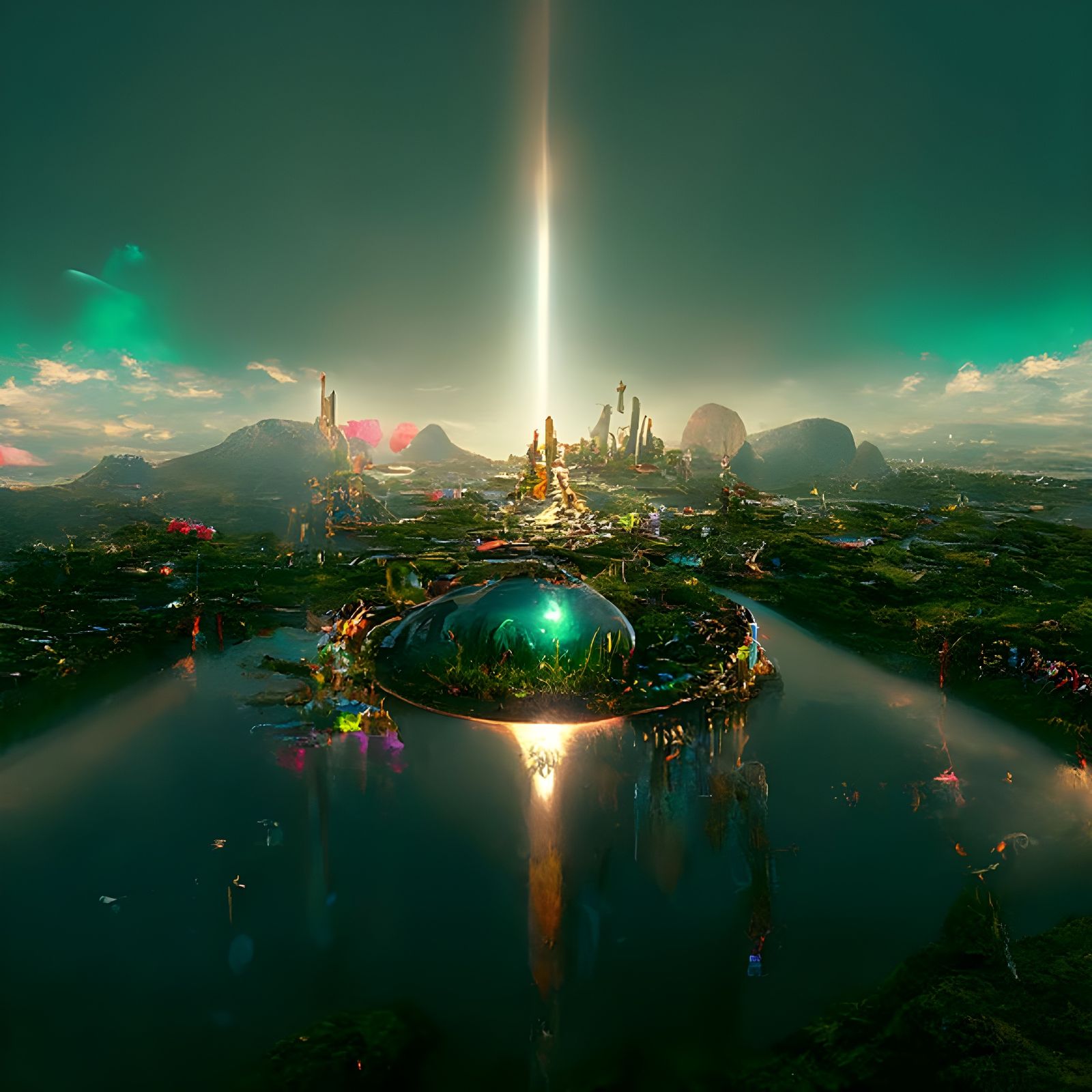 Alien Kingdom I - AI Generated Artwork - NightCafe Creator