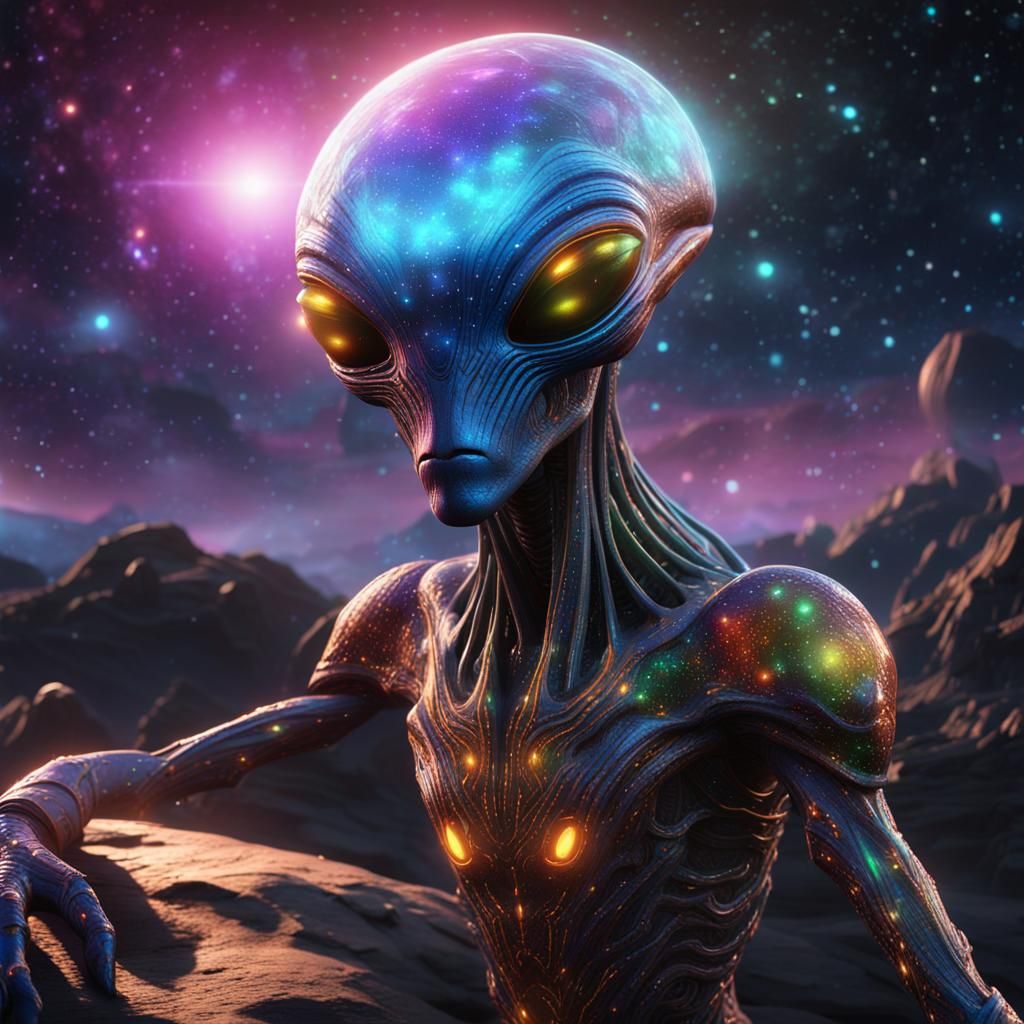 cosmic alien - AI Generated Artwork - NightCafe Creator