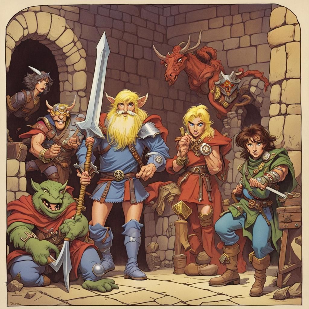 Dungeons and Dragons - AI Generated Artwork - NightCafe Creator