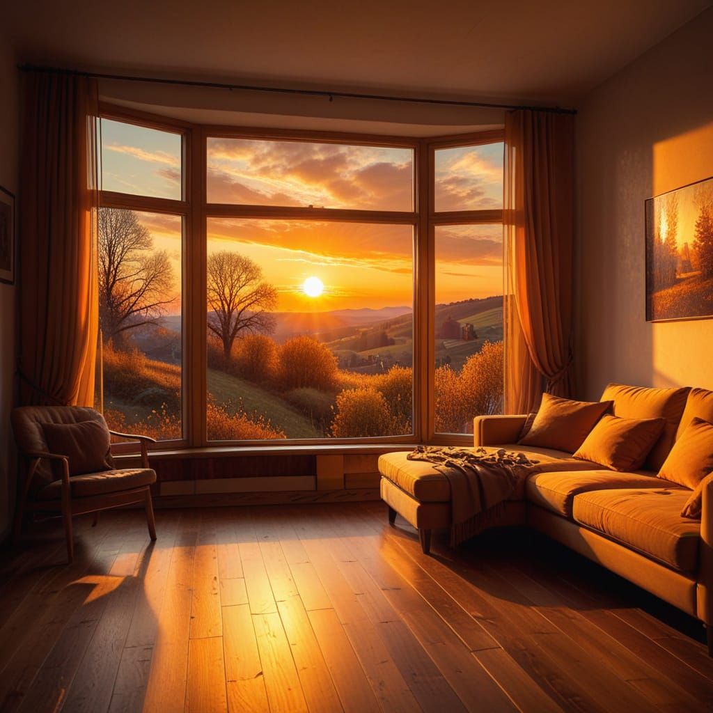 Cozy Sunset Window - Cozy Sunset Window