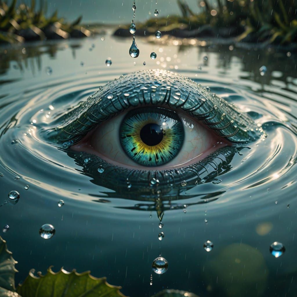 Ethereal Water Sprite in Dreamlike Digital Paintin... - AI Art