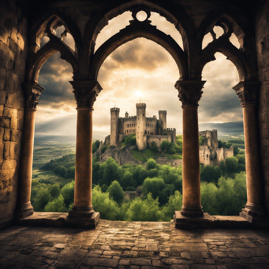 Tortosa - Historic Tortosa Castle in Golden Hour