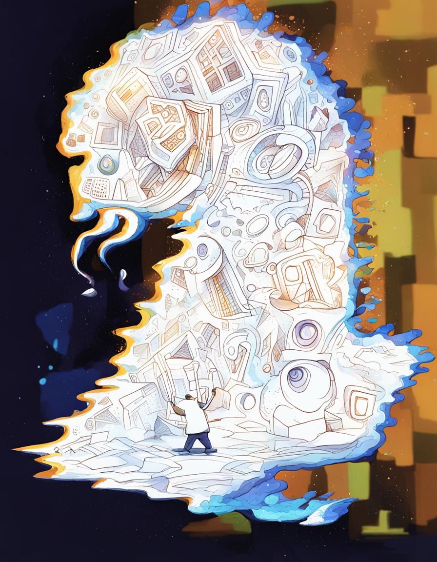 A giant clutter slug erected ready for a doodle attack on the random ...