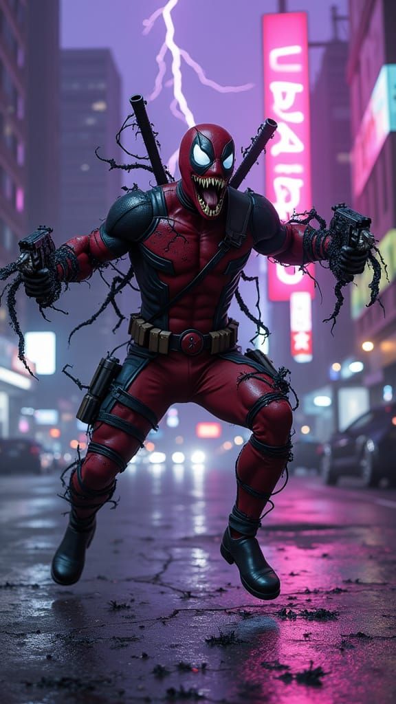 deadpool and venom - Gritty Hybrid of Venom and Deadpool in ...