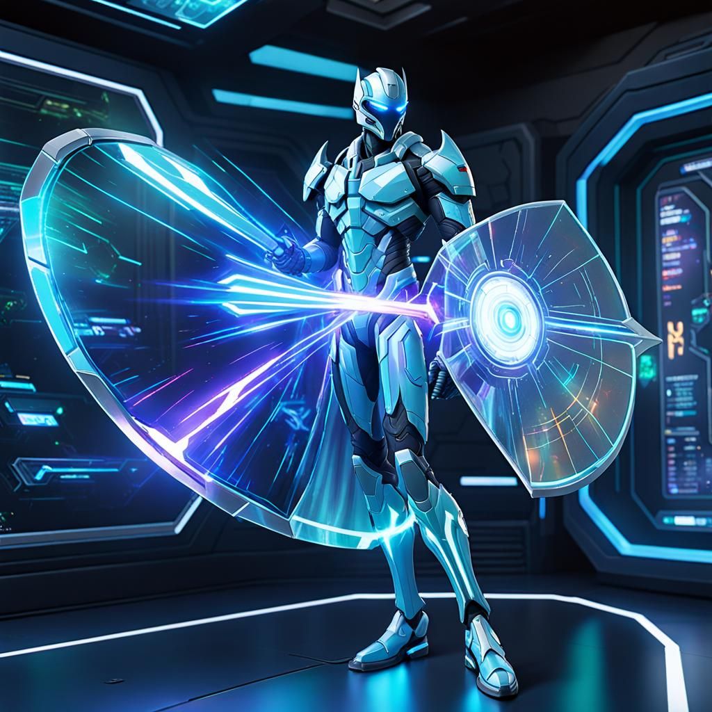 Tech Warrior: The Incandescent Shield - AI Generated Artwork ...