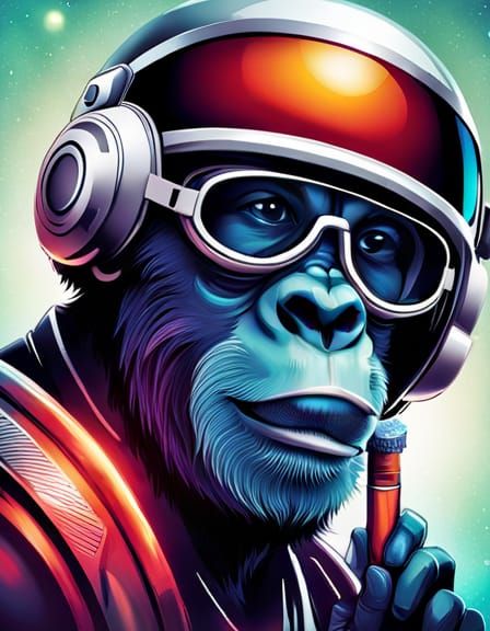 Chimpanzee - AI Generated Artwork - NightCafe Creator