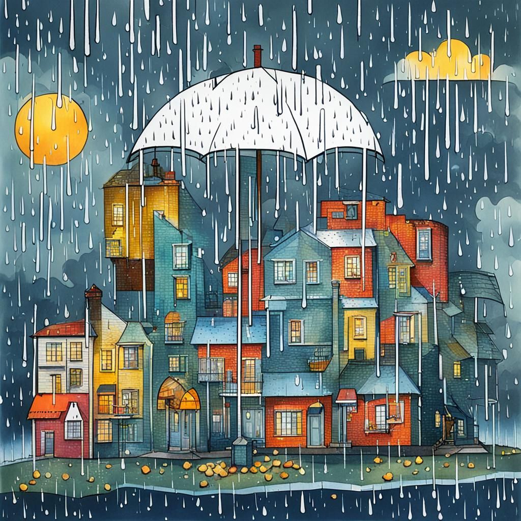 rainy stormy february thursday - AI Generated Artwork - NightCafe Creator