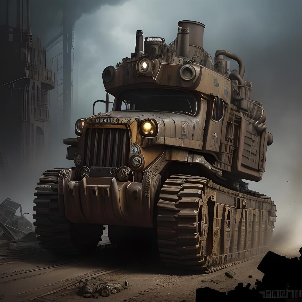 Mad Max Vehicle II - AI Generated Artwork - NightCafe Creator