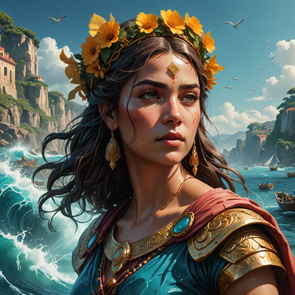 Runa da água. - Mysterious Sea Siren in Ancient Roman Empire