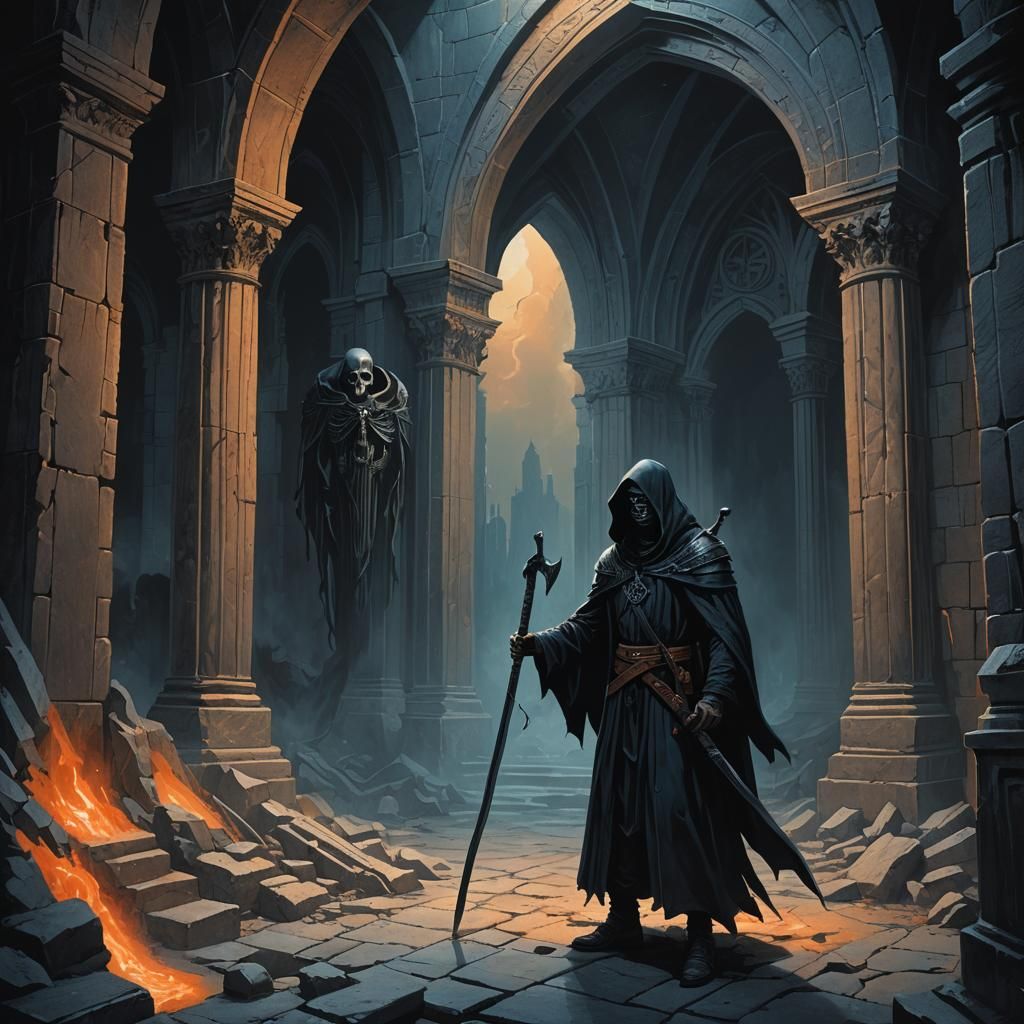 Ben Shapiro DND character reaper - Grim Reaper of the Abyss...