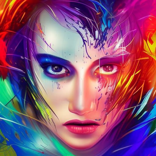 electronic in colour - AI Generated Artwork - NightCafe Creator