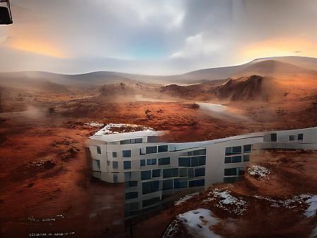 "Inside a hotel room with large windows that provide a scenic view of ...