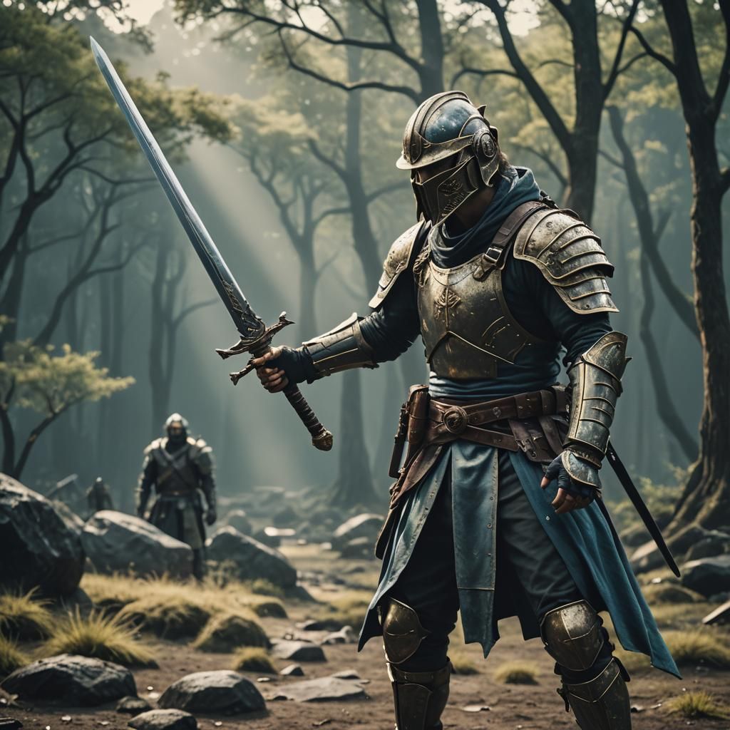 Science Fantasy Swordsman - AI Generated Artwork - NightCafe Creator