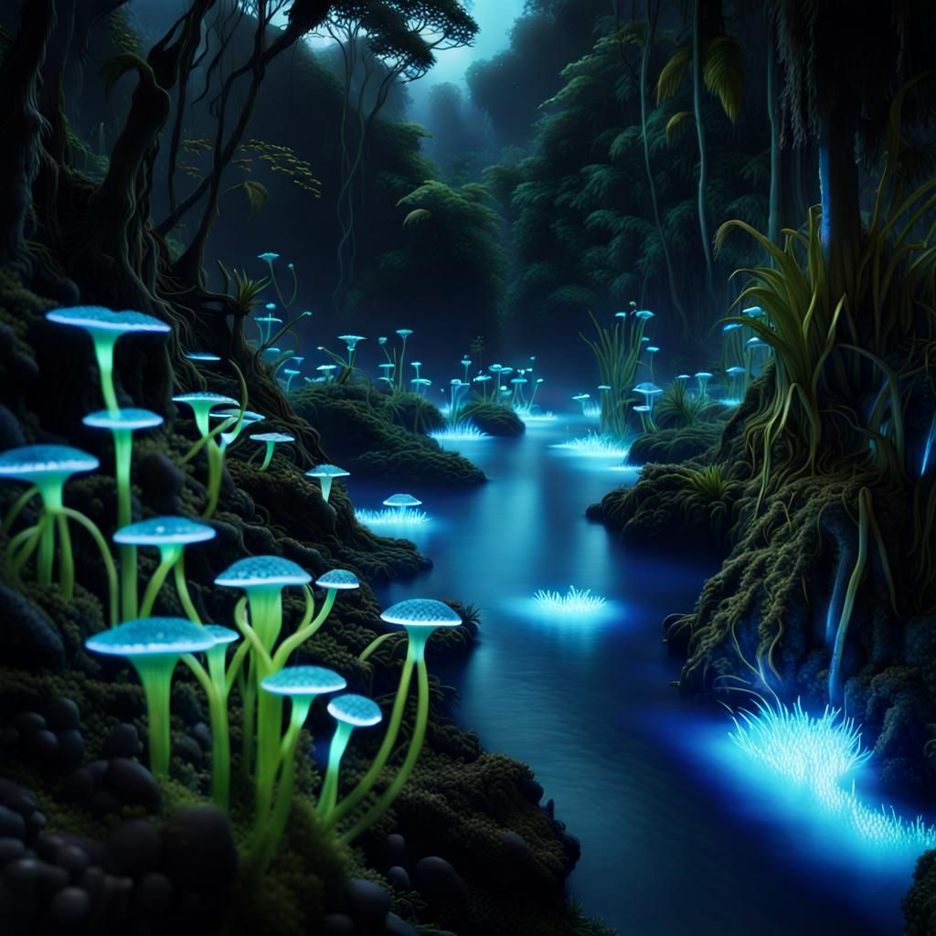 Close-up of illuminating plant life