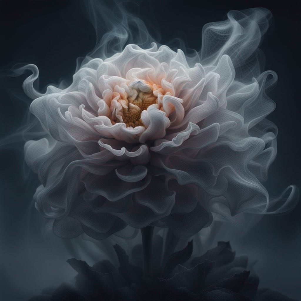 Smoke Flower - AI Generated Artwork - NightCafe Creator