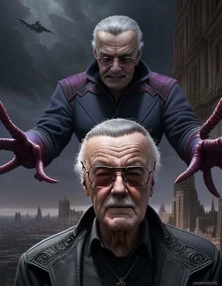 Stan Lee is Marvel the Watcher - AI Generated Artwork - NightCafe Creator
