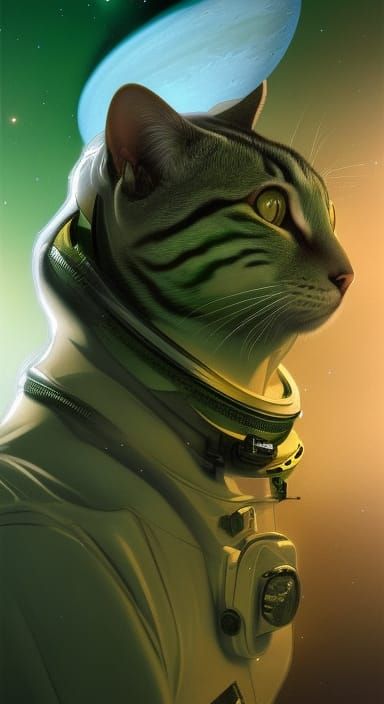 Space cat in Space veterinaty - AI Generated Artwork - NightCafe Creator