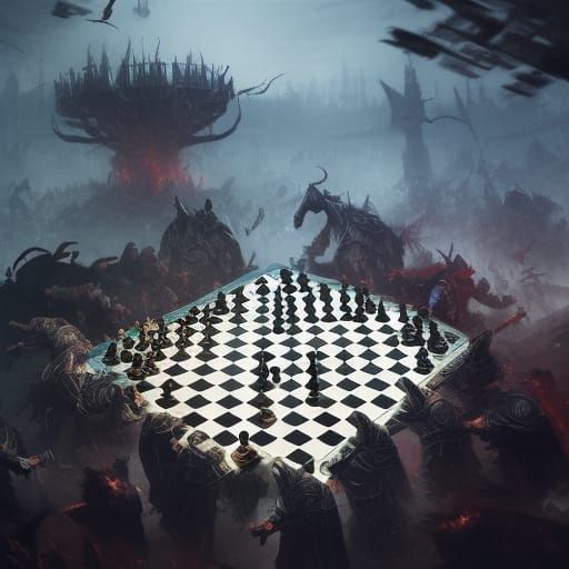 The demons of Chess - AI Generated Artwork - NightCafe Creator