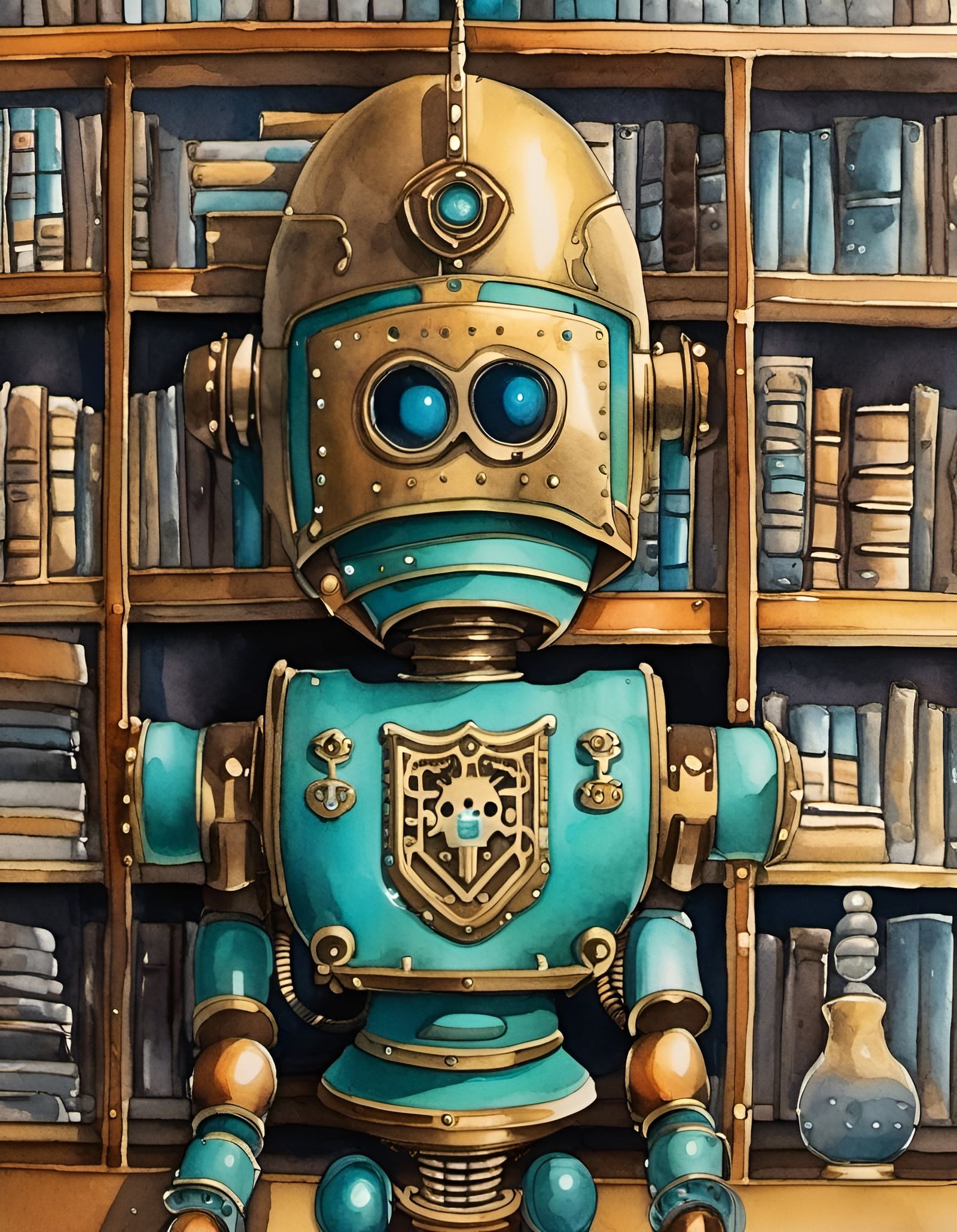 Robot Librarian has a Book for you - AI Generated Artwork - NightCafe ...