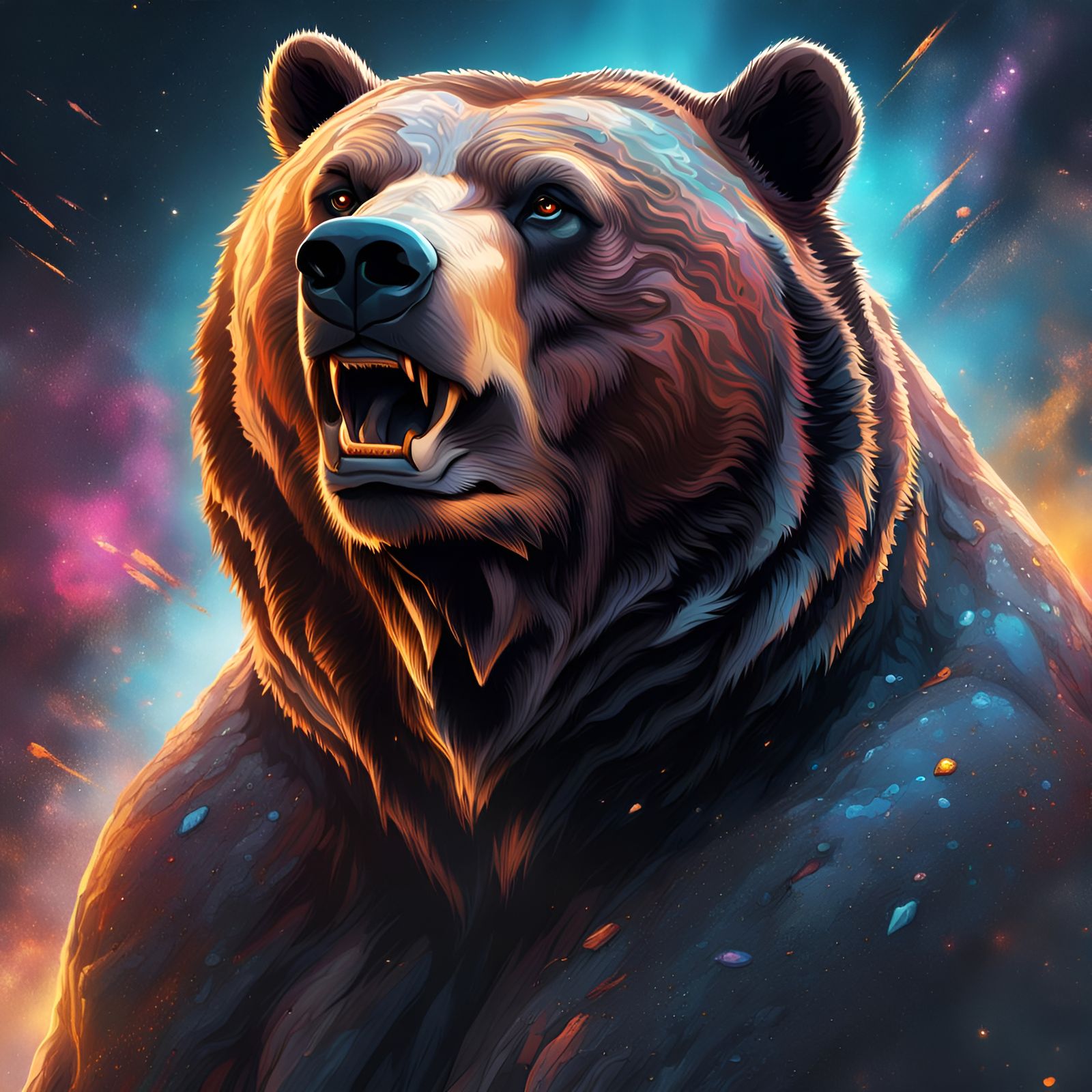 Giant bear - AI Generated Artwork - NightCafe Creator