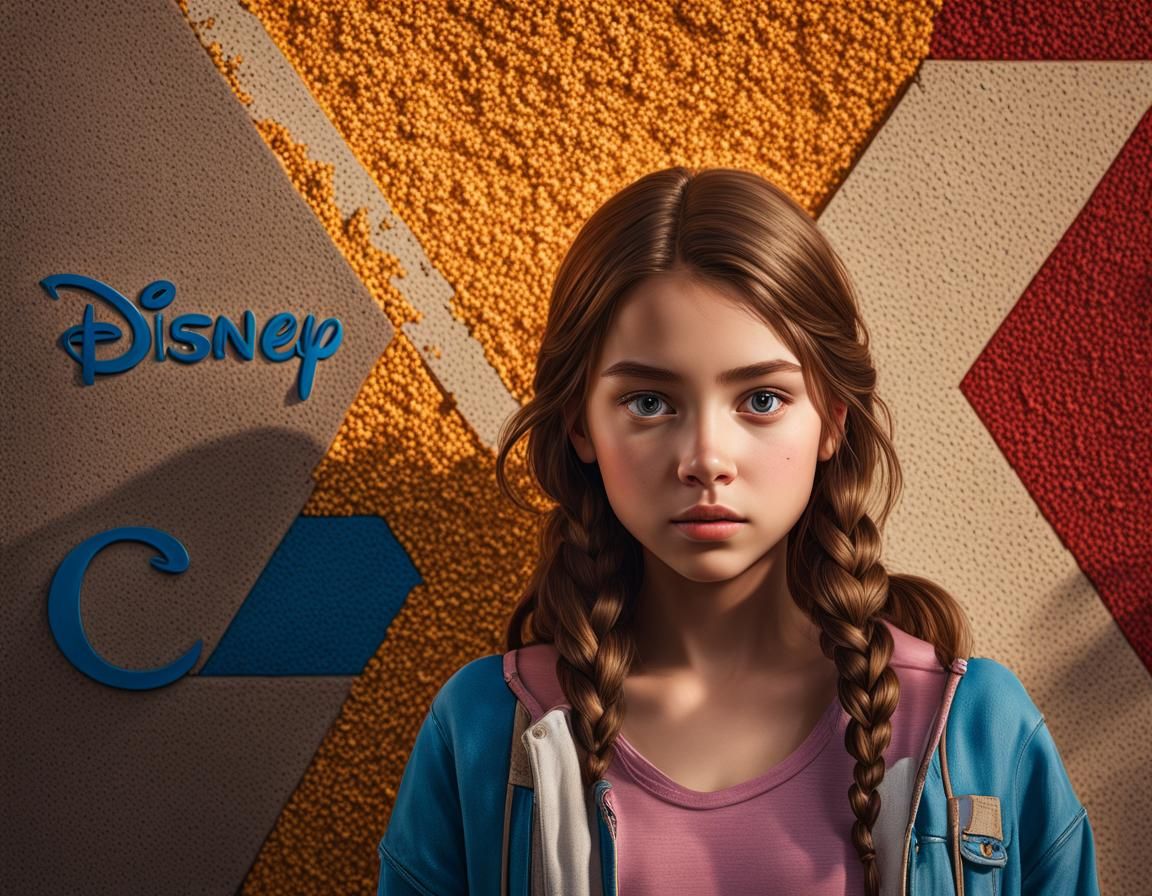 Teenage Girl by C215 - 4 Remake - AI Generated Artwork - NightCafe Creator