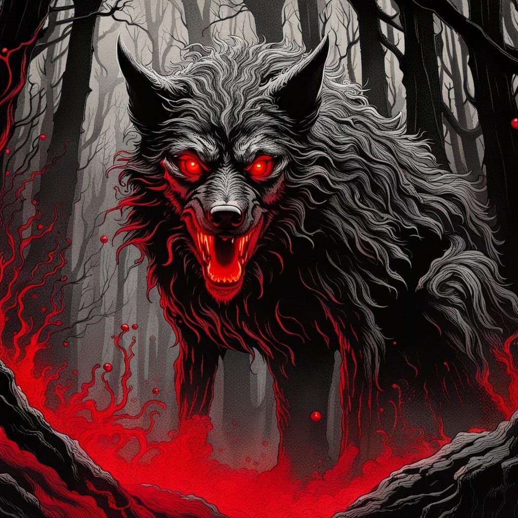 Werewolf - AI Generated Artwork - NightCafe Creator