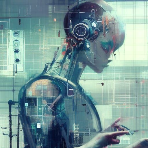 Humanoid computer - AI Generated Artwork - NightCafe Creator