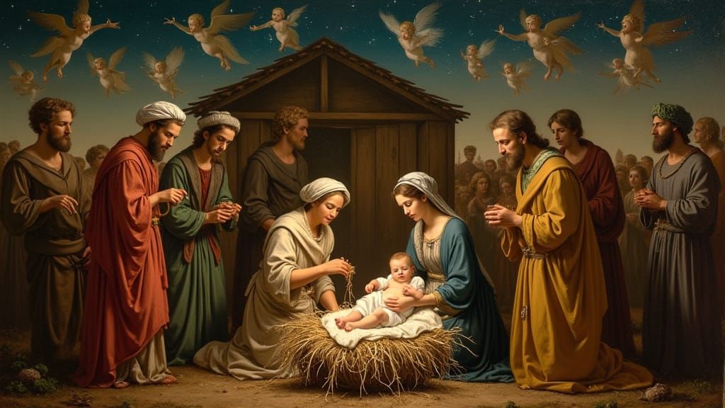 the Nativity scene - the Nativity scene