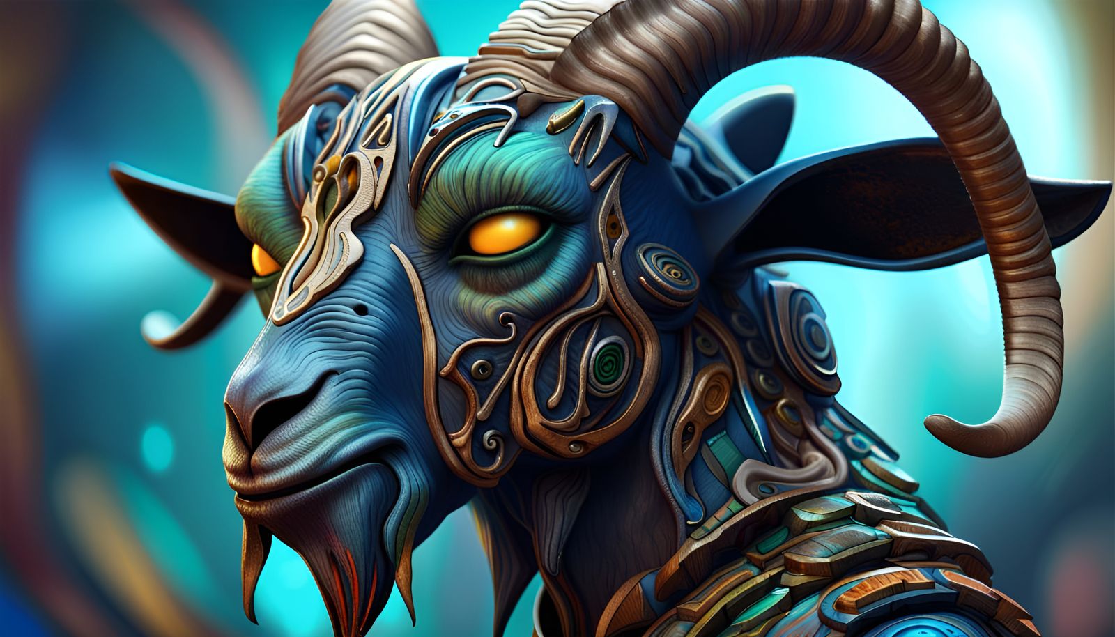 GOAT ALIEN - AI Generated Artwork - NightCafe Creator