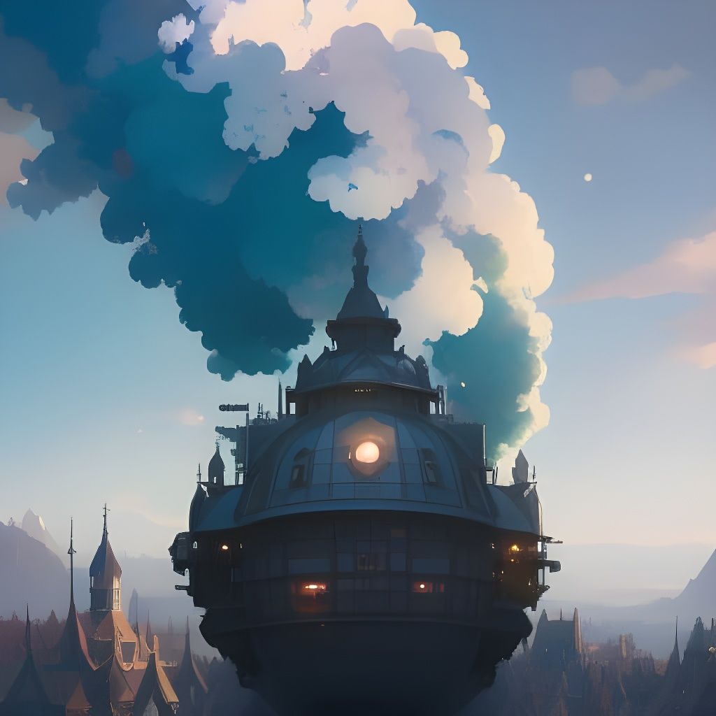 Howls moving castle - AI Generated Artwork - NightCafe Creator