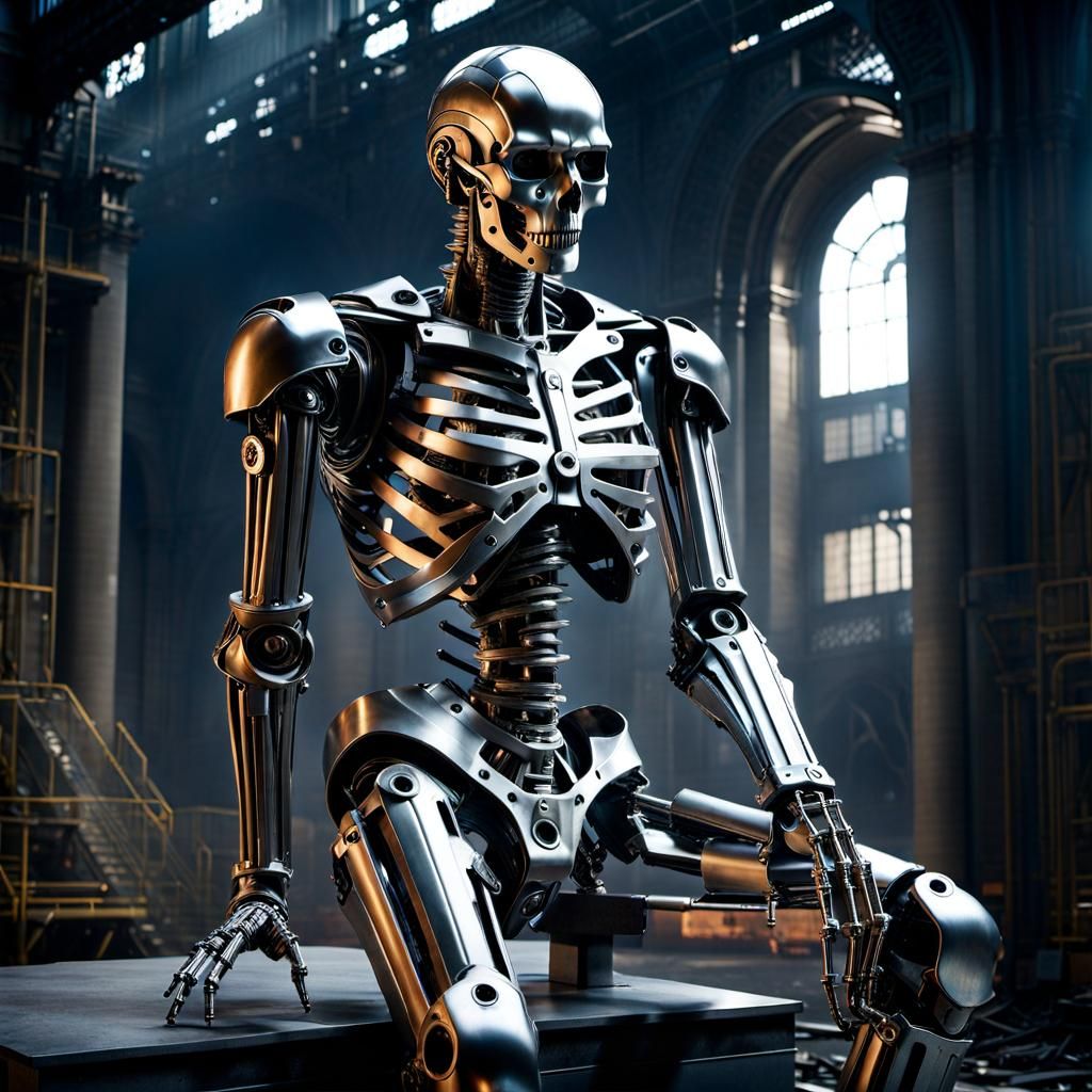 The terminator posing - AI Generated Artwork - NightCafe Creator