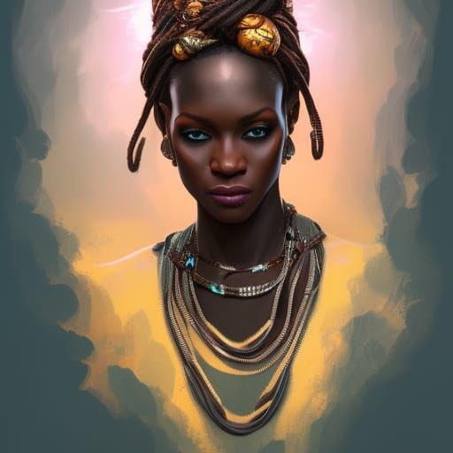 African Voodoo Queen - AI Generated Artwork - NightCafe Creator