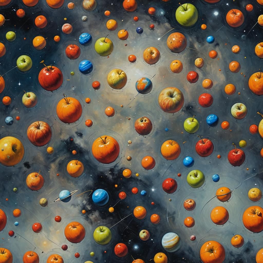 FRUITS IN OUTER SPACE - Cosmic Harvest in a Celestial Landsc...