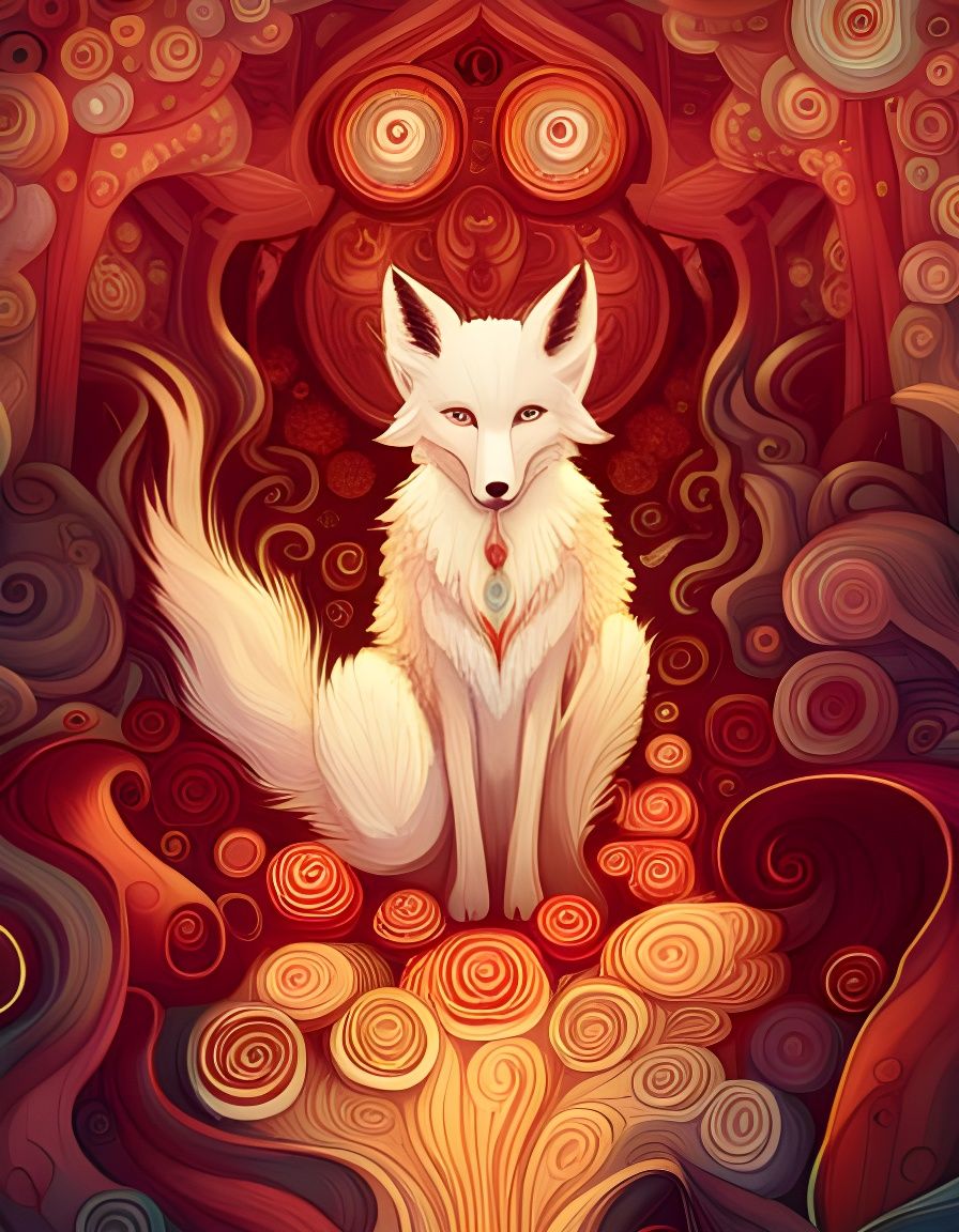 Red & White Fox 7 - AI Generated Artwork - NightCafe Creator